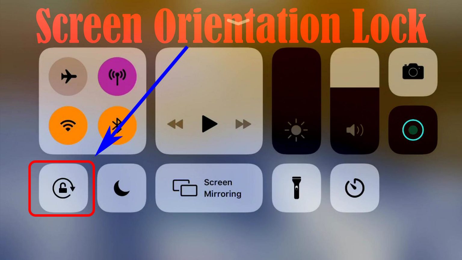 Aktivera iPhone 13 stående orienteringslås / iOS 15 skärmrotation ...