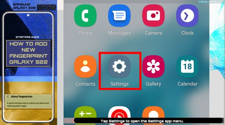 How To Register Or Add Fingerprint On Samsung Galaxy S22 OneUI 4 1 