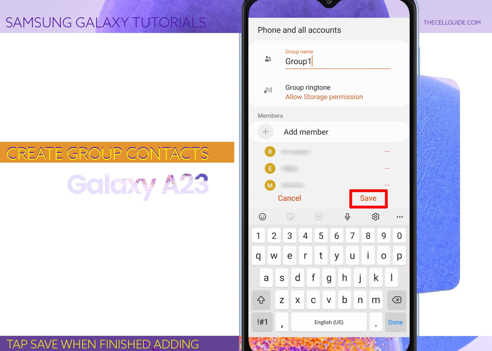 Create group contacts galaxy a23 SAVE TheCellGuide create-group-contacts-galaxy-a23-save-thecellguide