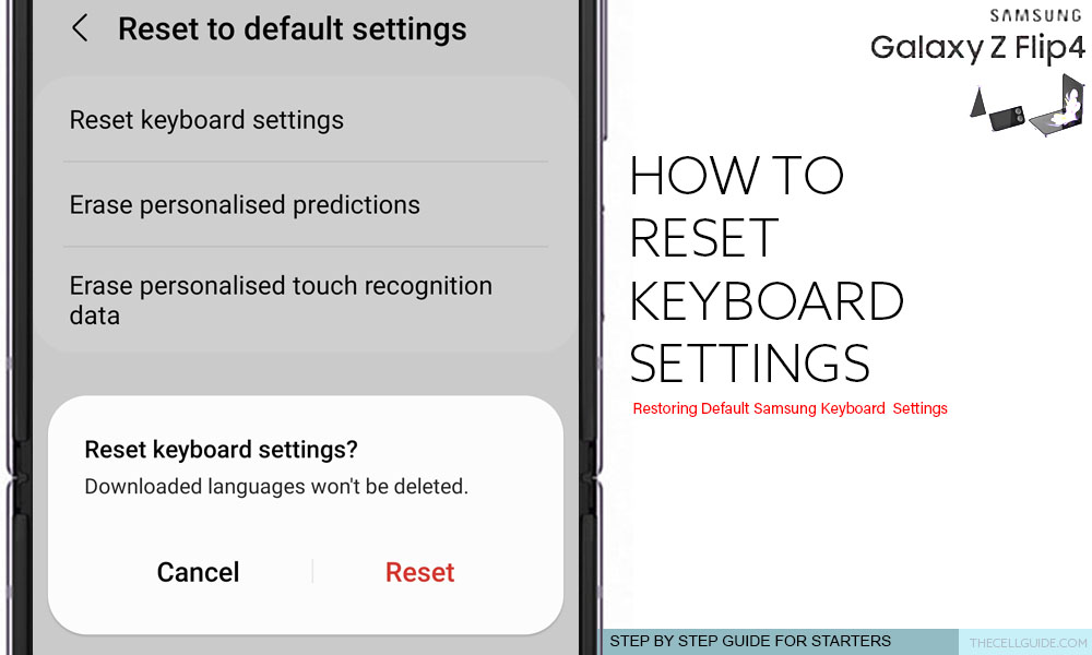 How To Reset Keyboard Settings On Galaxy Z Flip4