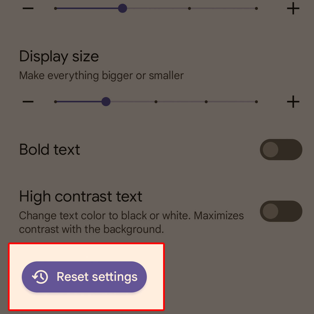 How to Reset Display Settings on Google Pixel 7